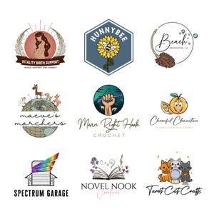 Custom Hand Drawn Logo, Logo Design, Logo Design Custom for Business ...
