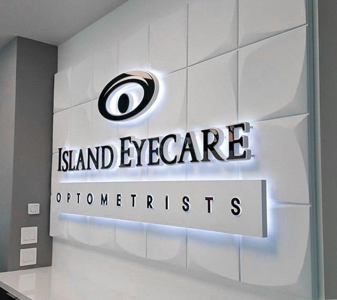 Backlit Business Sign | Custom Logo Sign | Laser Cut Sign | Custom Wall ...