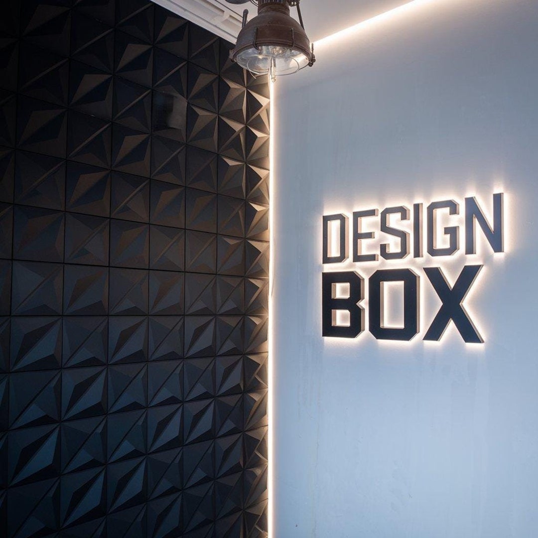 Custom 3D Backlit Logo Business Sign , Illuminated Business Signage ...