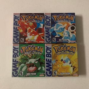 Nintendo Pokemon Games for Gameboy Color Red, Blue, Green, Yellow, Gold ...