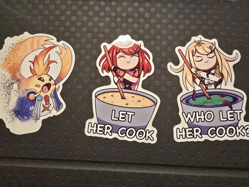Stickers: Cooking Pyra - Xenoblade Chronicles 2 - Etsy