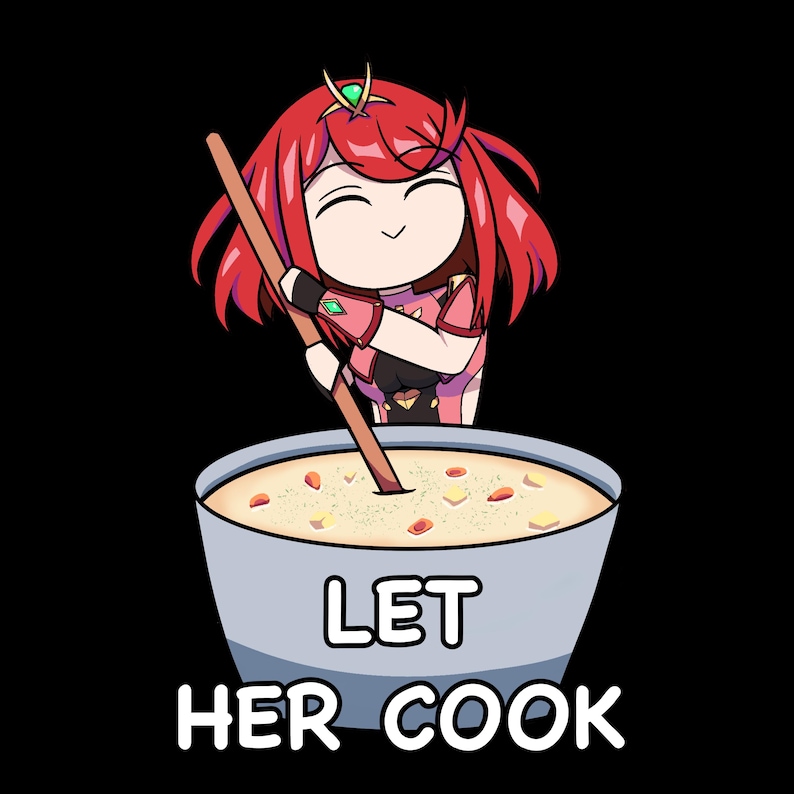 Stickers: Cooking Pyra - Xenoblade Chronicles 2 - Etsy