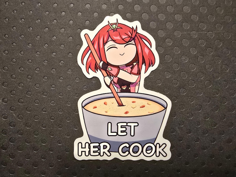 Stickers: Cooking Pyra - Xenoblade Chronicles 2 - Etsy