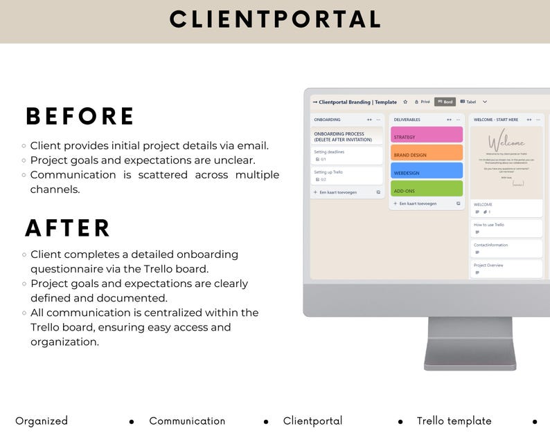 Client Portal | Trello Template | Branding Experts | Webdesigner ...