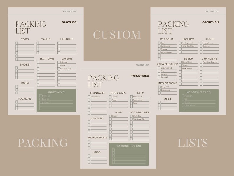 Editable Travel Planner Canva Template | Digital Trip Itinerary ...