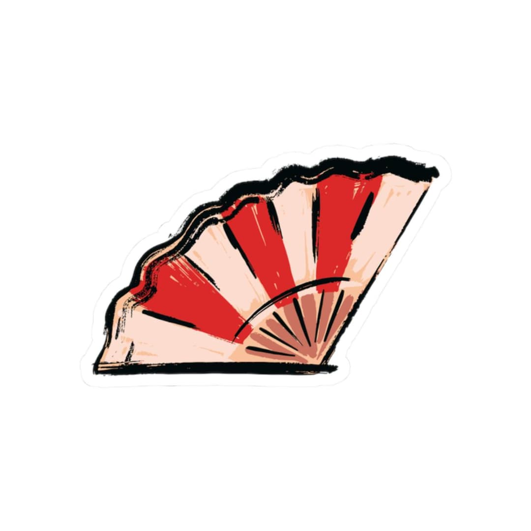 Spanish Fan Kiss-cut Stickers, Flamenco Dancer Decals, Spain Inspired ...