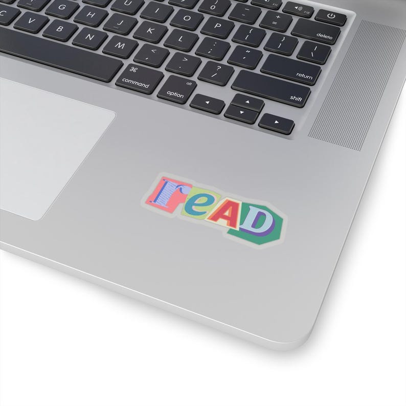 Reading Ransom Note Sticker, Bookish Stationery - Etsy