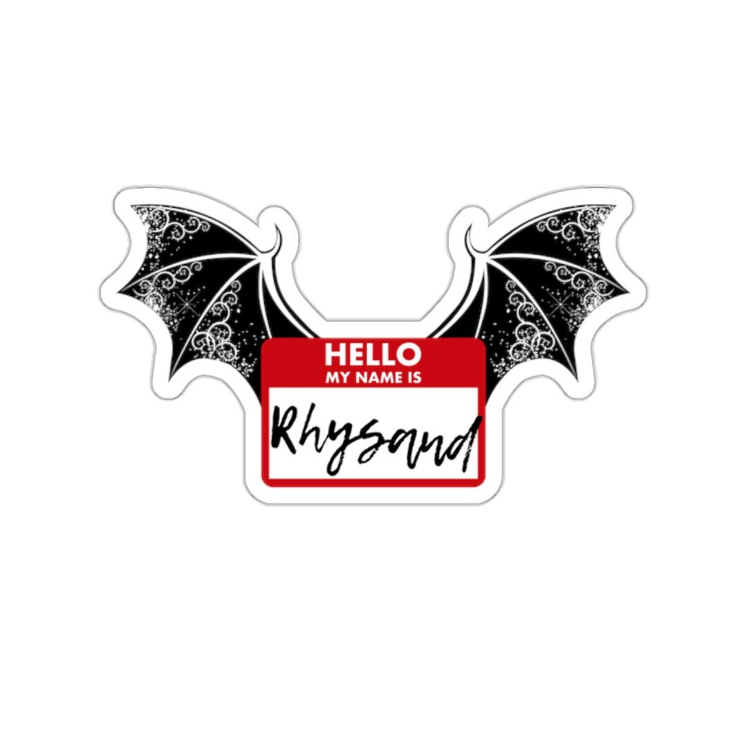 Rhysand Name Tag Sticker - Sarah J Maas - A Court of Thorns and Roses ...