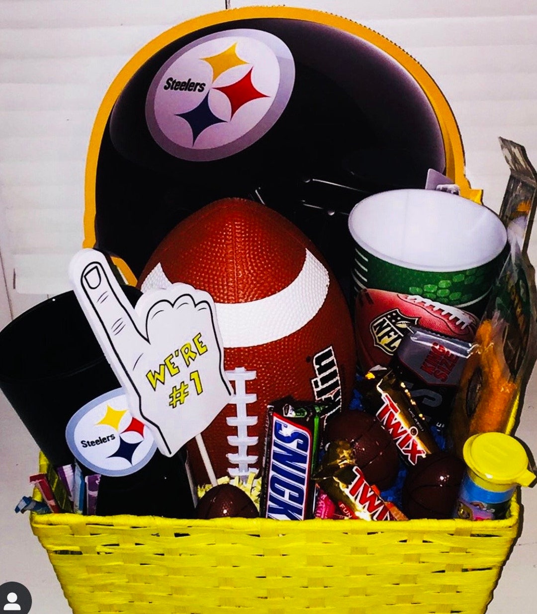 NFL Steelers Easter Basket - Etsy