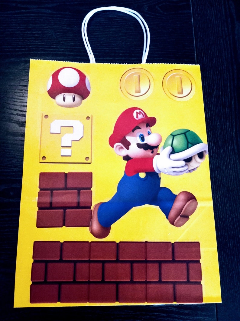 Super Mario Party Favor Bags - Etsy