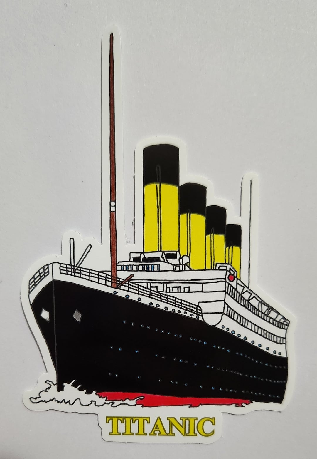 Titanic Vinyl Sticker - Etsy