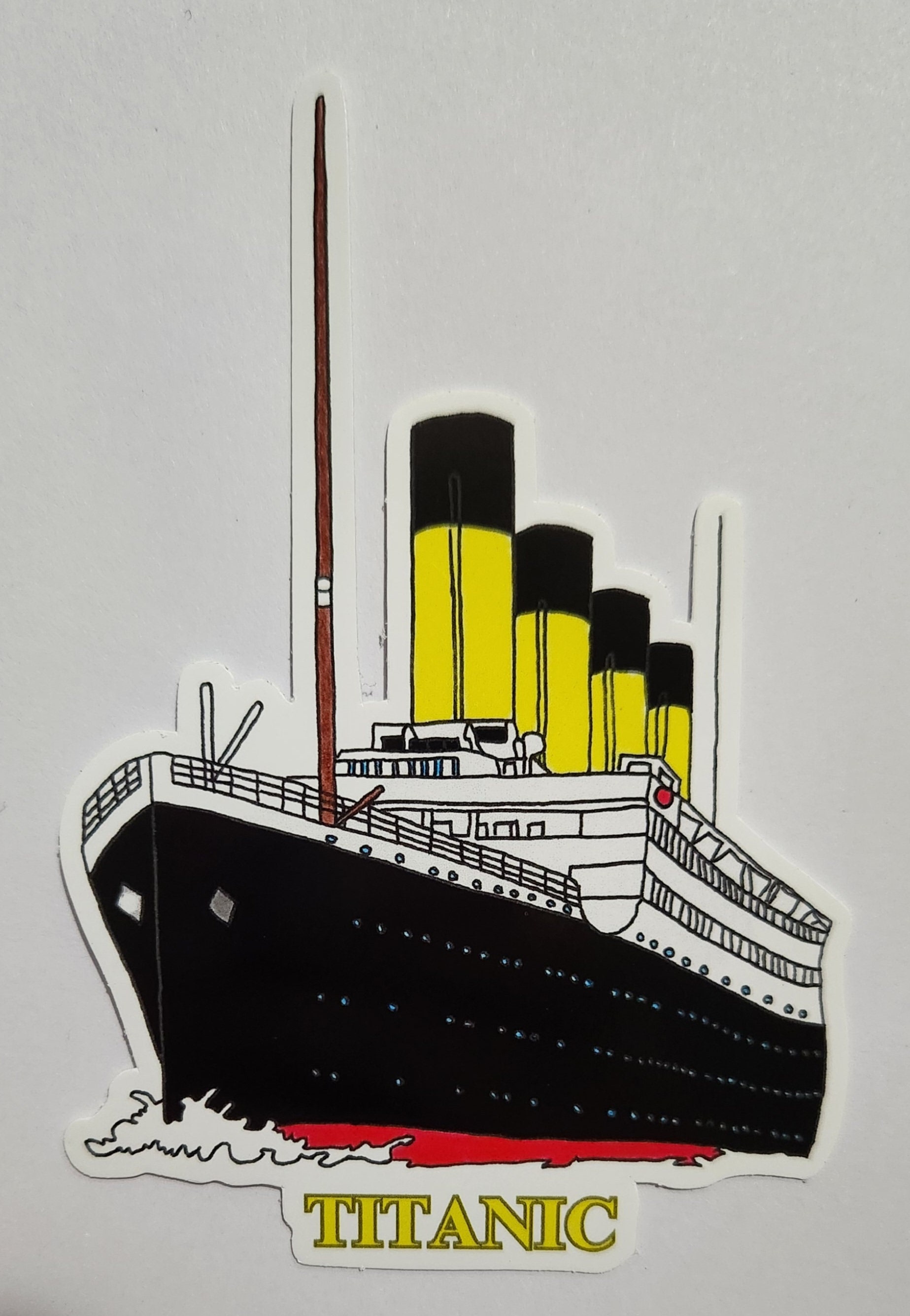 Titanic Vinyl Sticker - Etsy