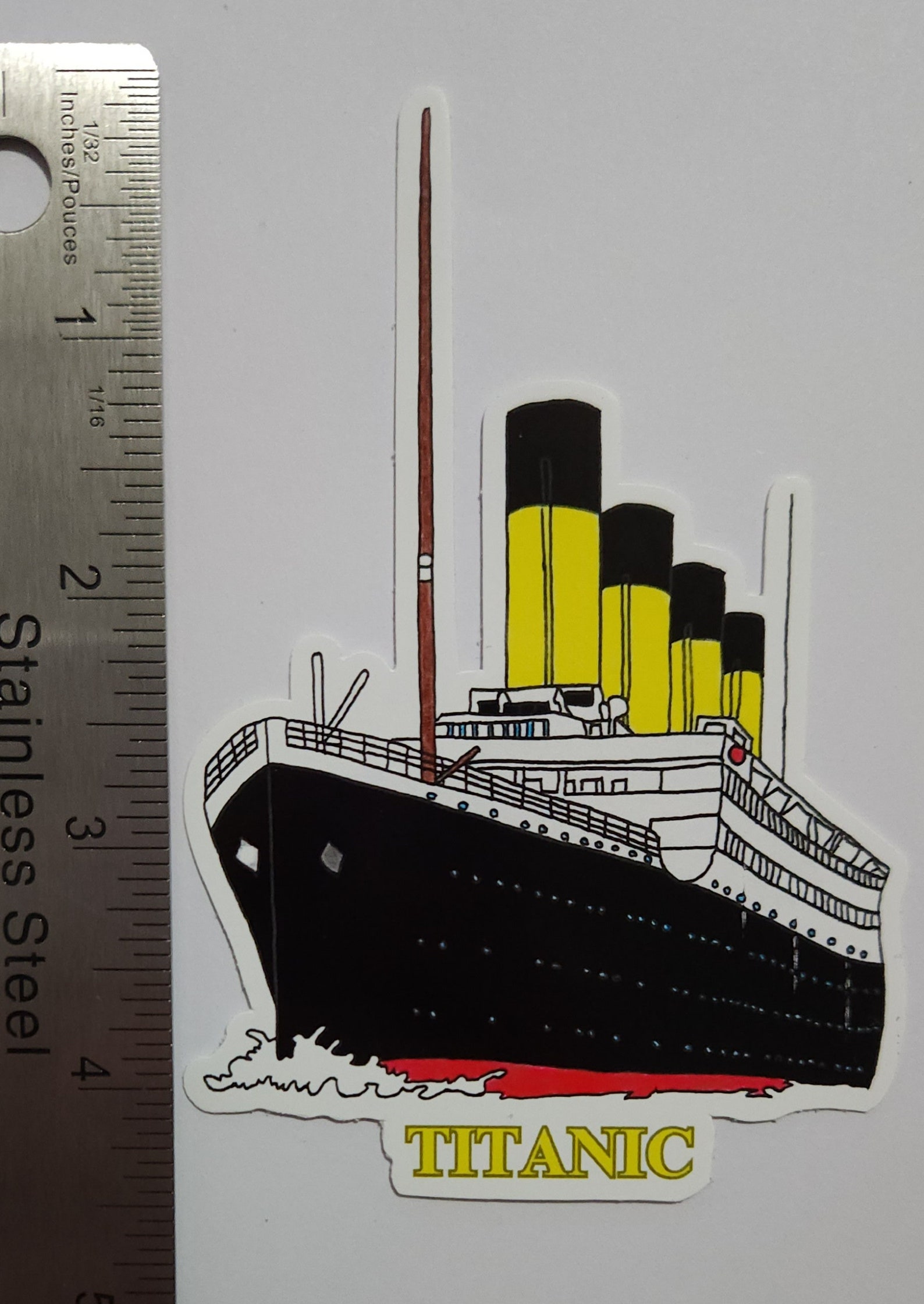 Titanic Vinyl Sticker - Etsy