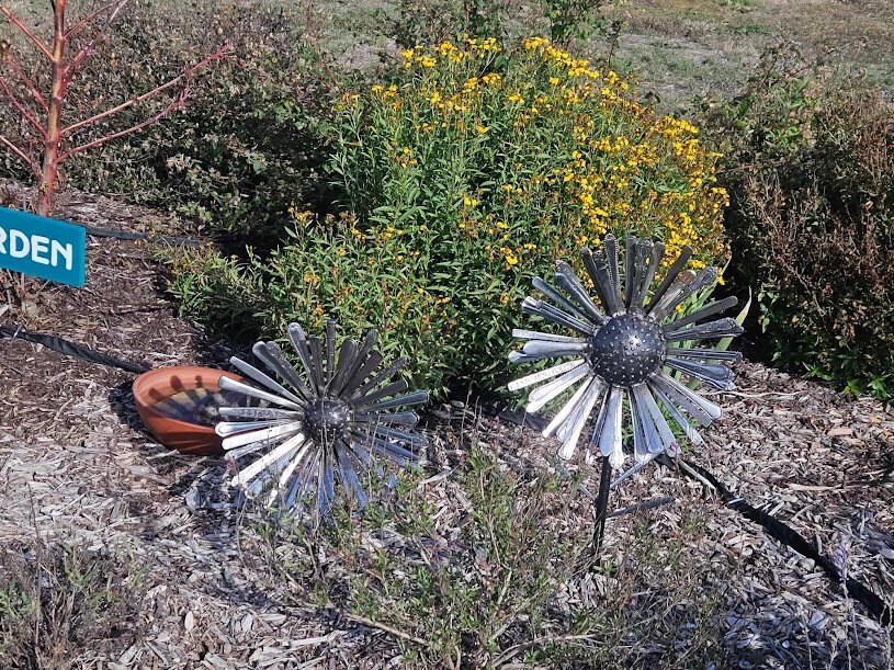 Silverware Flower Garden Stake - Etsy