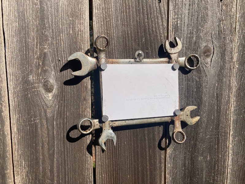 Hanging Wrench Picture Frame - Etsy