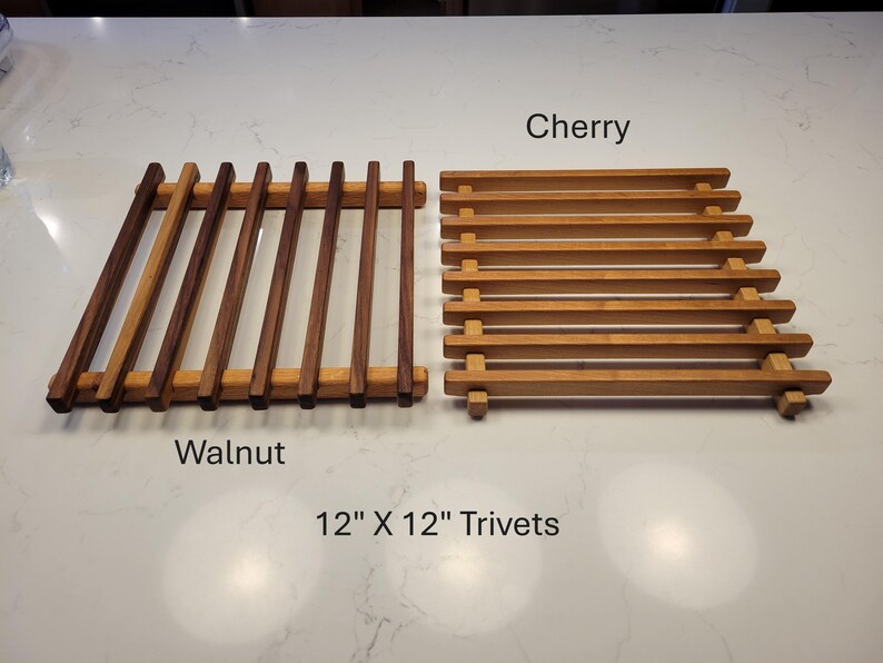 Hand-crafted Handcrafted Wooden Trivets. Gift for Dad Housewarming Gift ...