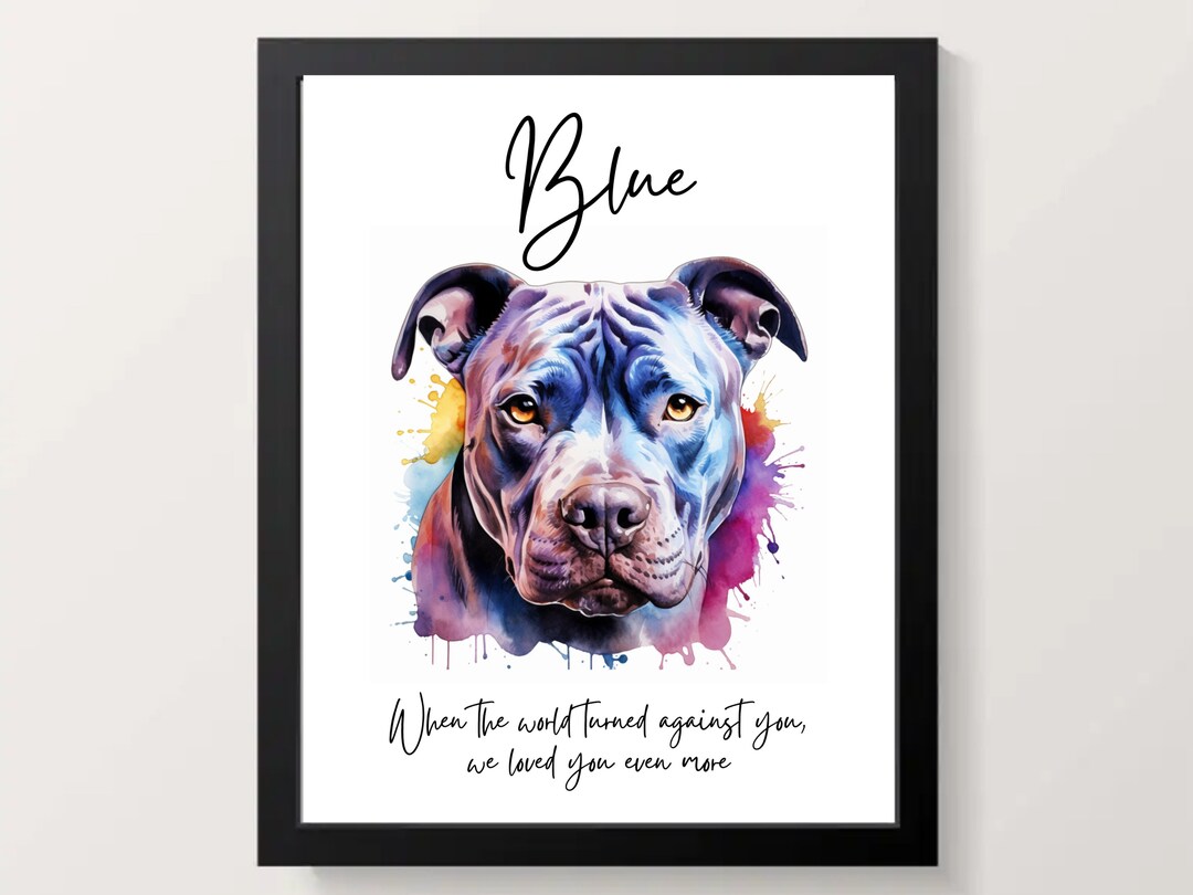 XL Bully Digital Dog Print | Gift for XL Bully | Dog Lover Gift | Dog ...