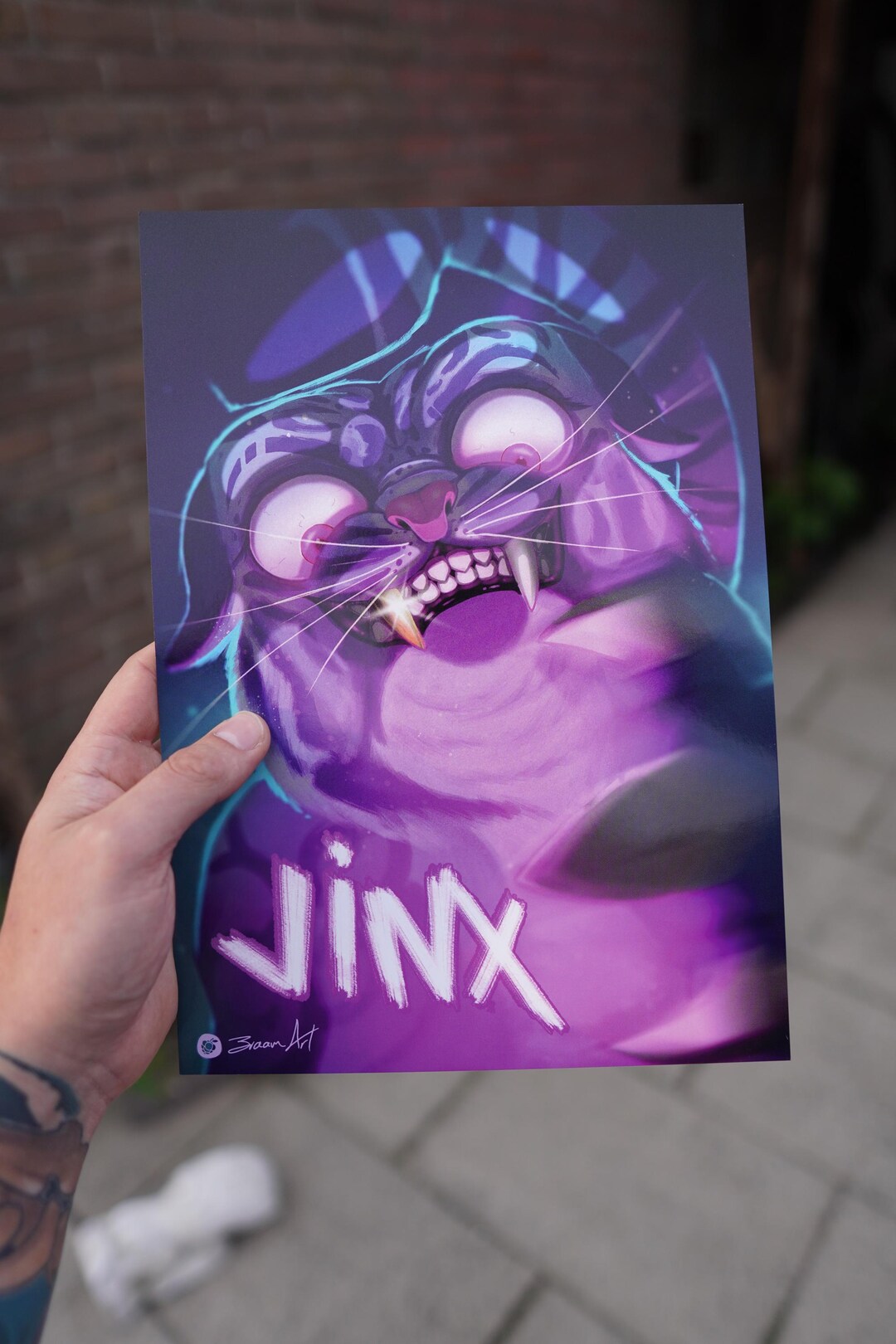 A4 Art Print - Jinx-inspired Cat - Etsy