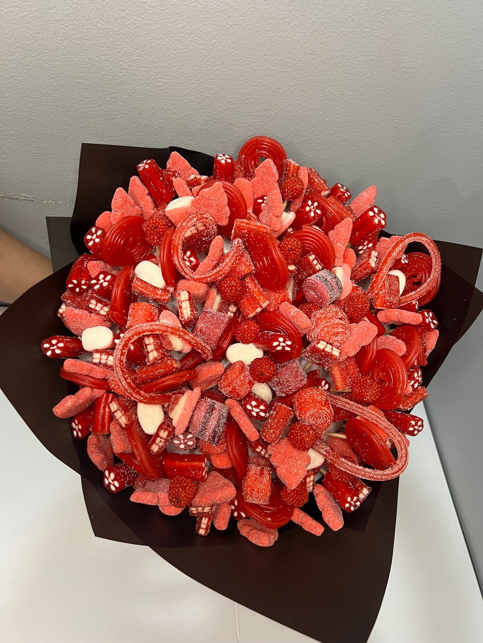 Red Candy Bouquet, Candy Assortment, Birthday Gift, Occasions, Love ...
