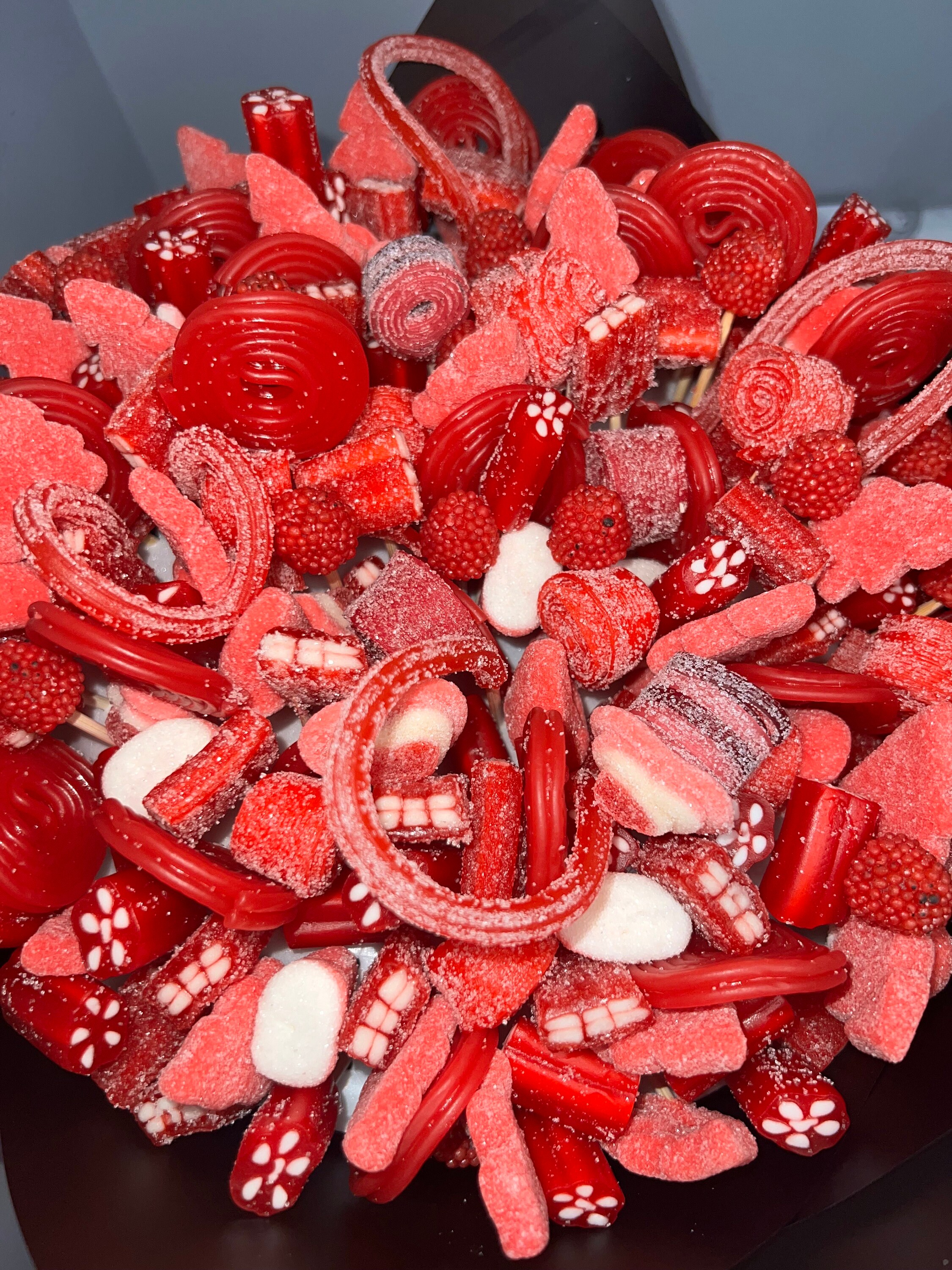 Red Candy Bouquet, Candy Assortment, Birthday Gift, Occasions, Love ...