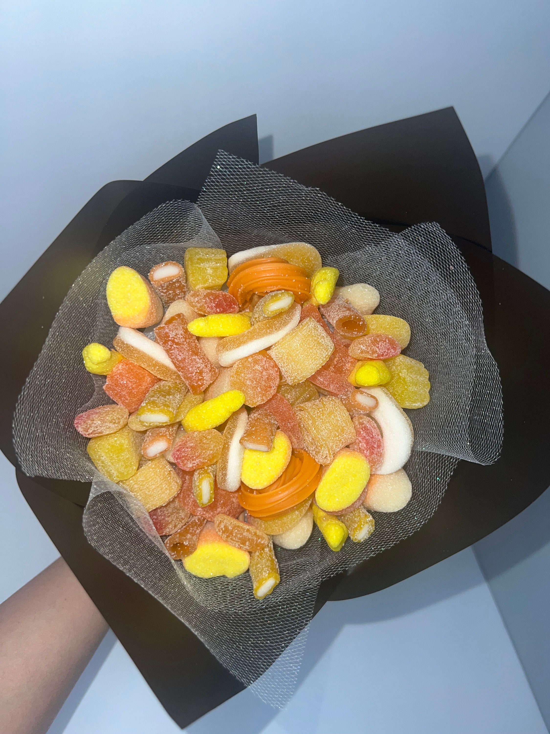 Yellow Candy Bouquet, Sour Candy, Gummy Candy, Edible Arrangement ...