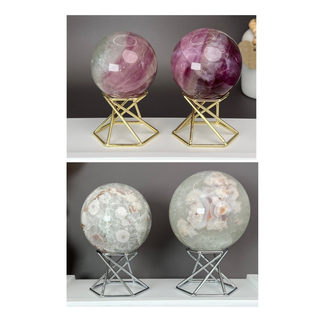 Double Sided Sphere Holder, Sphere Stand, Can Hold a Small or Large ...