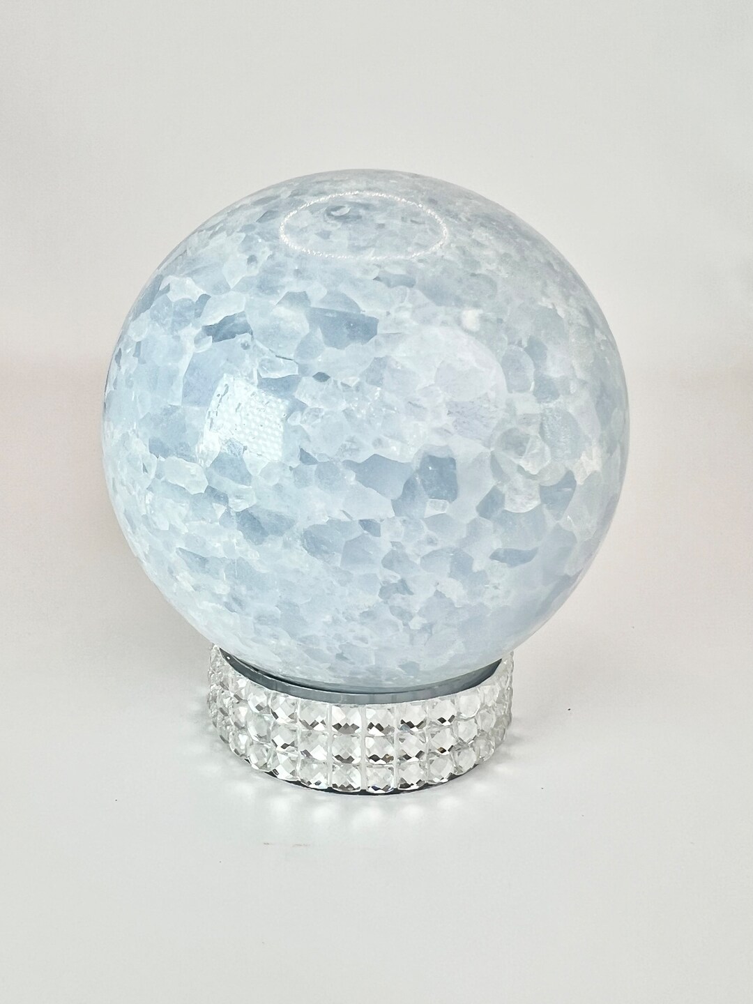 Blue Calcite Sphere-natural Crystal-crustal Ball-home Decoration-chakra ...