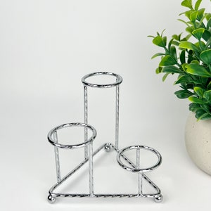 Modern 3 Ball Silver Sphere Holder, Multiple Sphere Stand. - Etsy