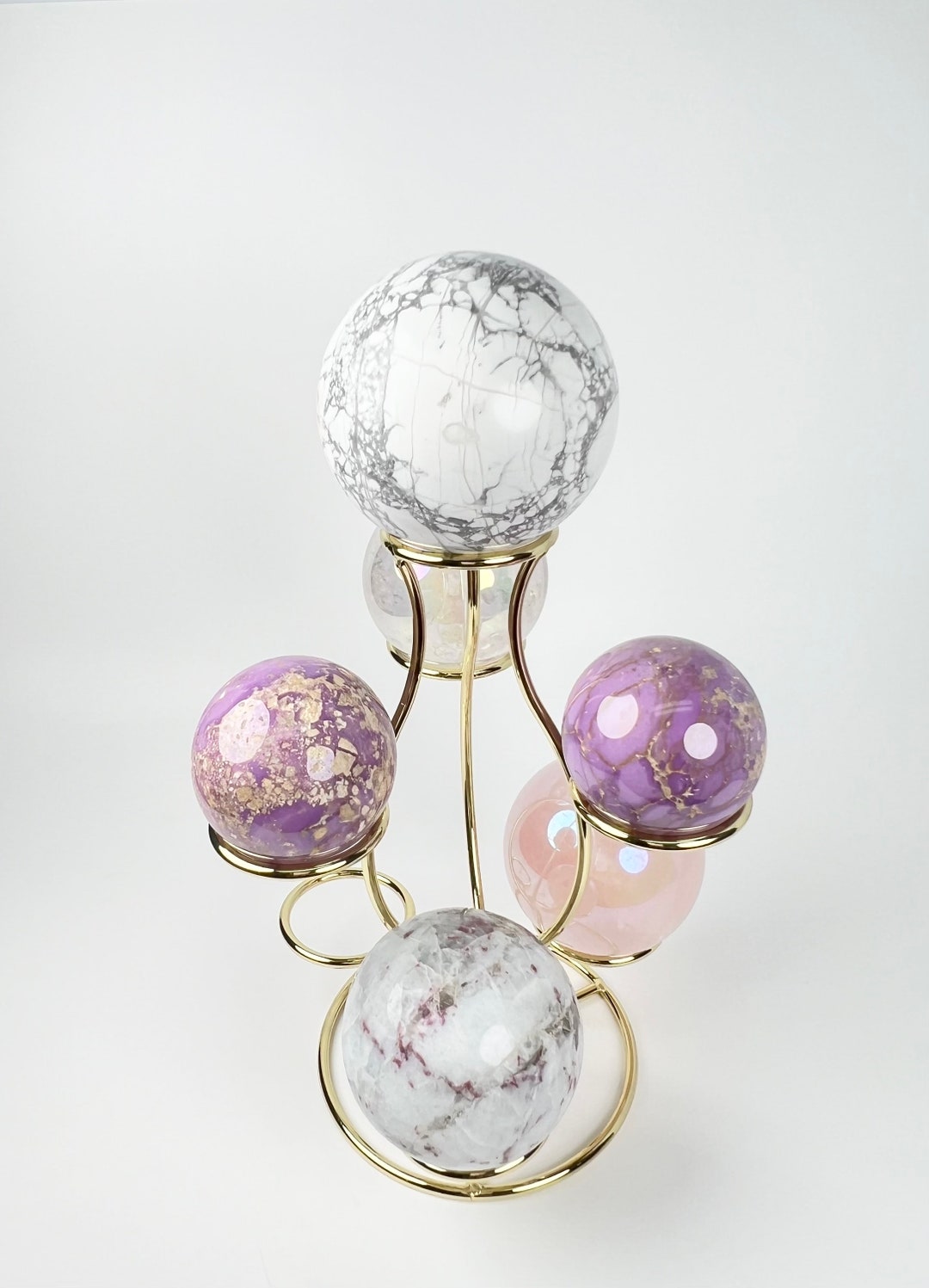 7 Ball Multiple Sphere Holder/sphere Stand - for Small and Medium ...