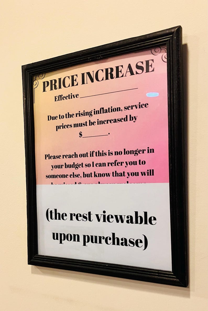 Price Increase for Lash Techs How to Raise Prices in the Salon Price ...