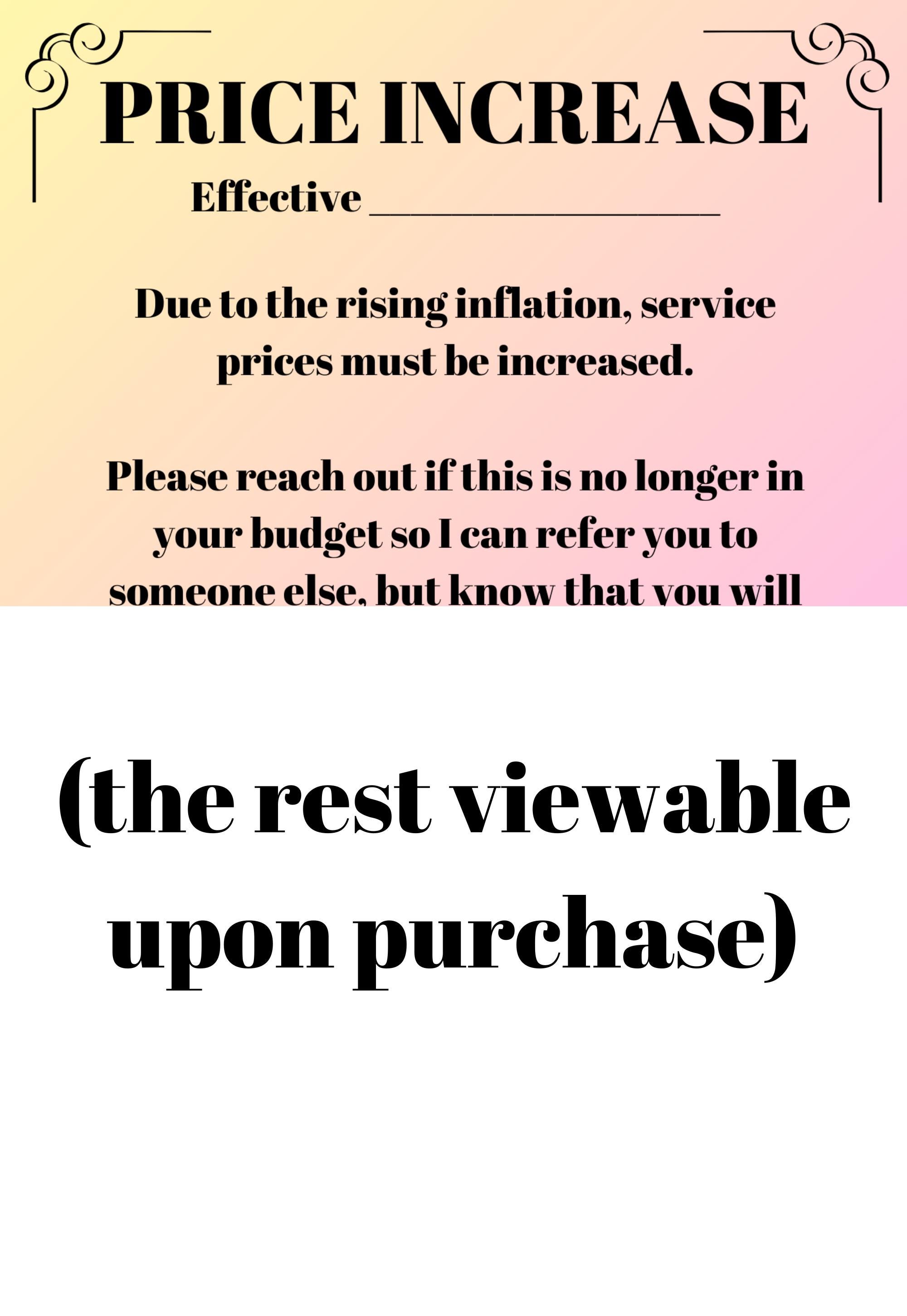 Price Increase for Lash Techs How to Raise Prices in the Salon Price ...