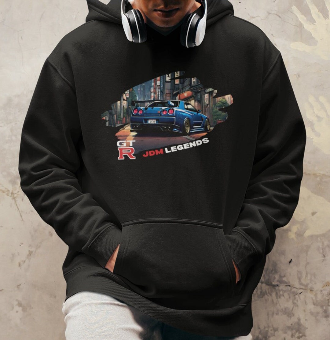 Nissan GTR Hoodie | JDM Car Hoodie | JDM Legends | Nissan Hoodie for ...