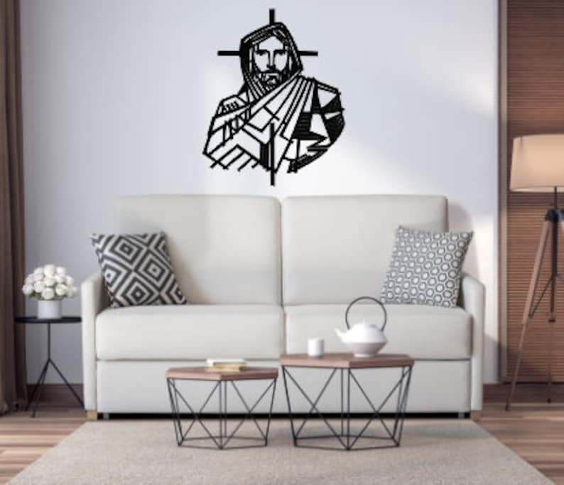 Jesus Laser Cut File. Vector File for Cutting. Wall Art. Decoration ...