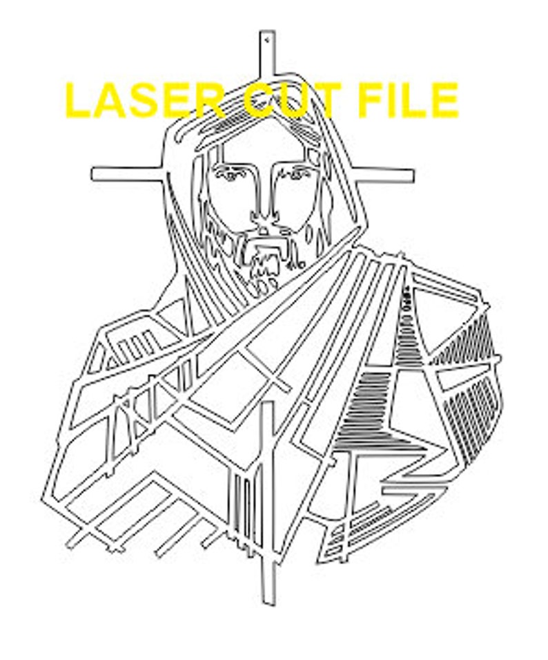 Jesus Laser Cut File. Vector File for Cutting. Wall Art. Decoration ...