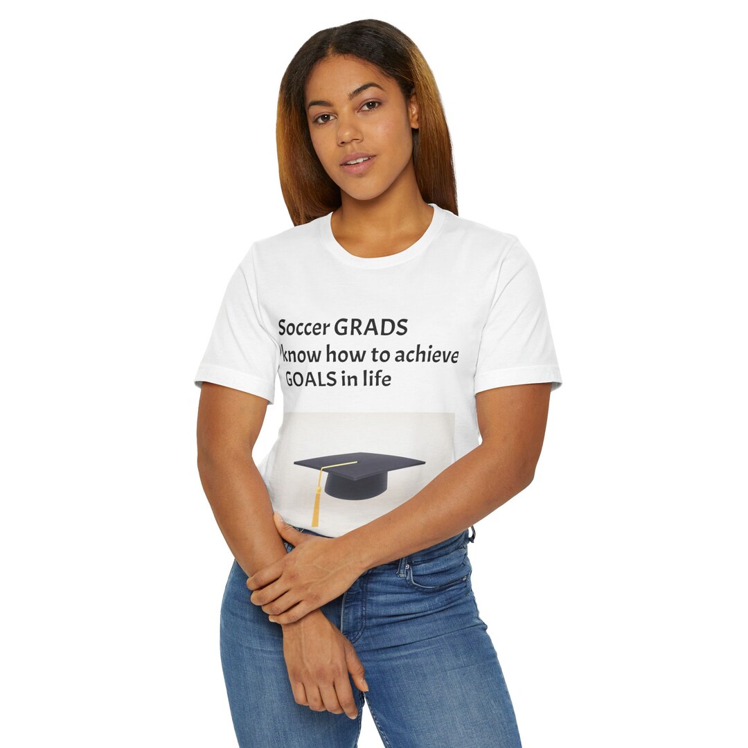 Soccer Grad T-shirt (front/back Design) - Etsy