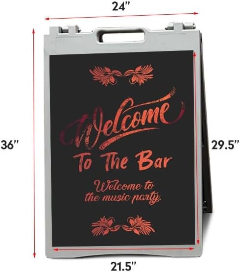 A Frame Sign Heavy Duty Plastic Sandwich Board Sign With Sand/water ...