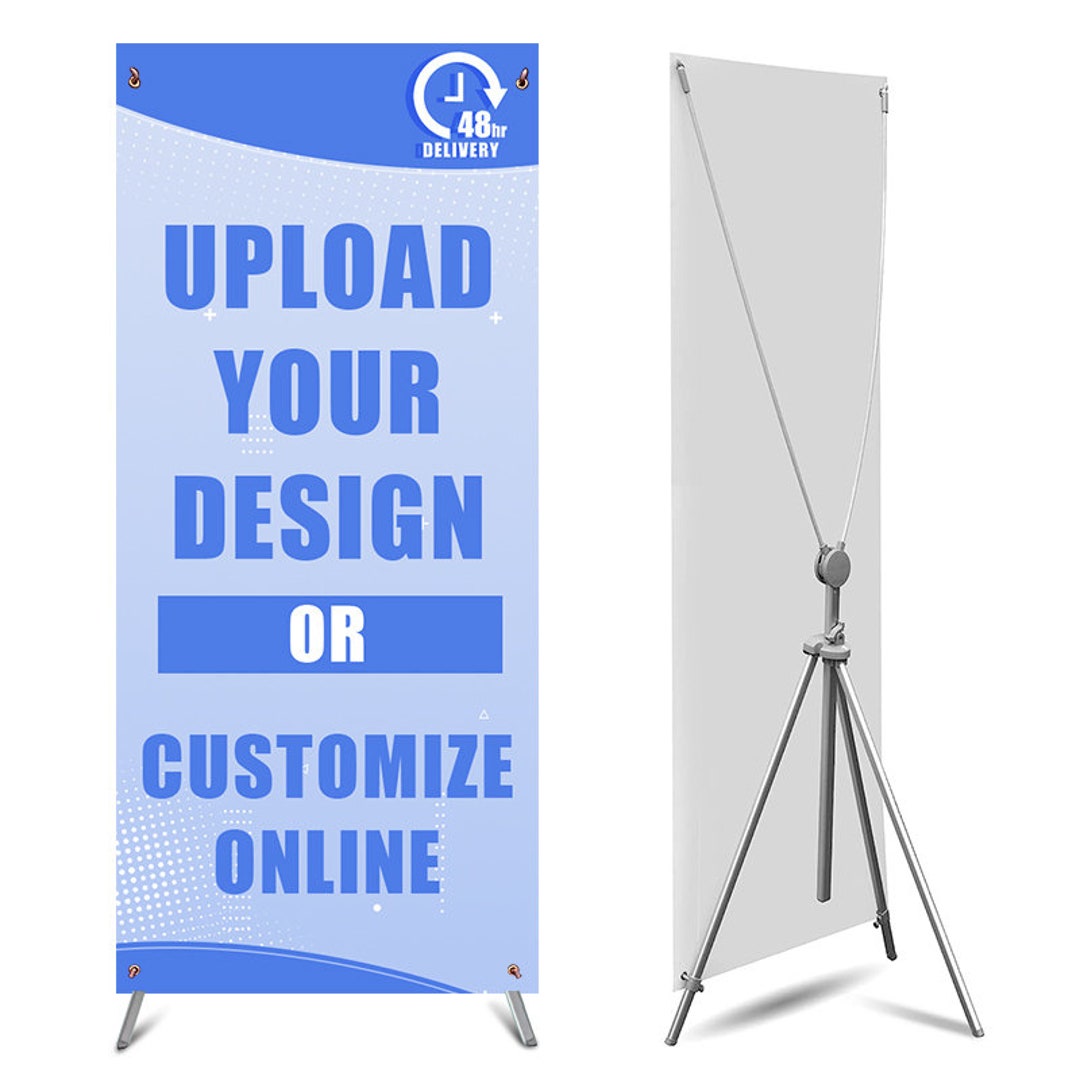 Adjustable X Banner Stand for Display, Portable Retractable Banner ...