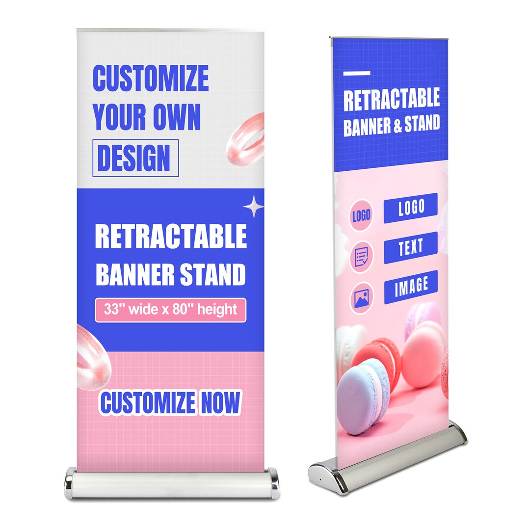 Customized Retractable Banners With Widened Base for Businesses ...