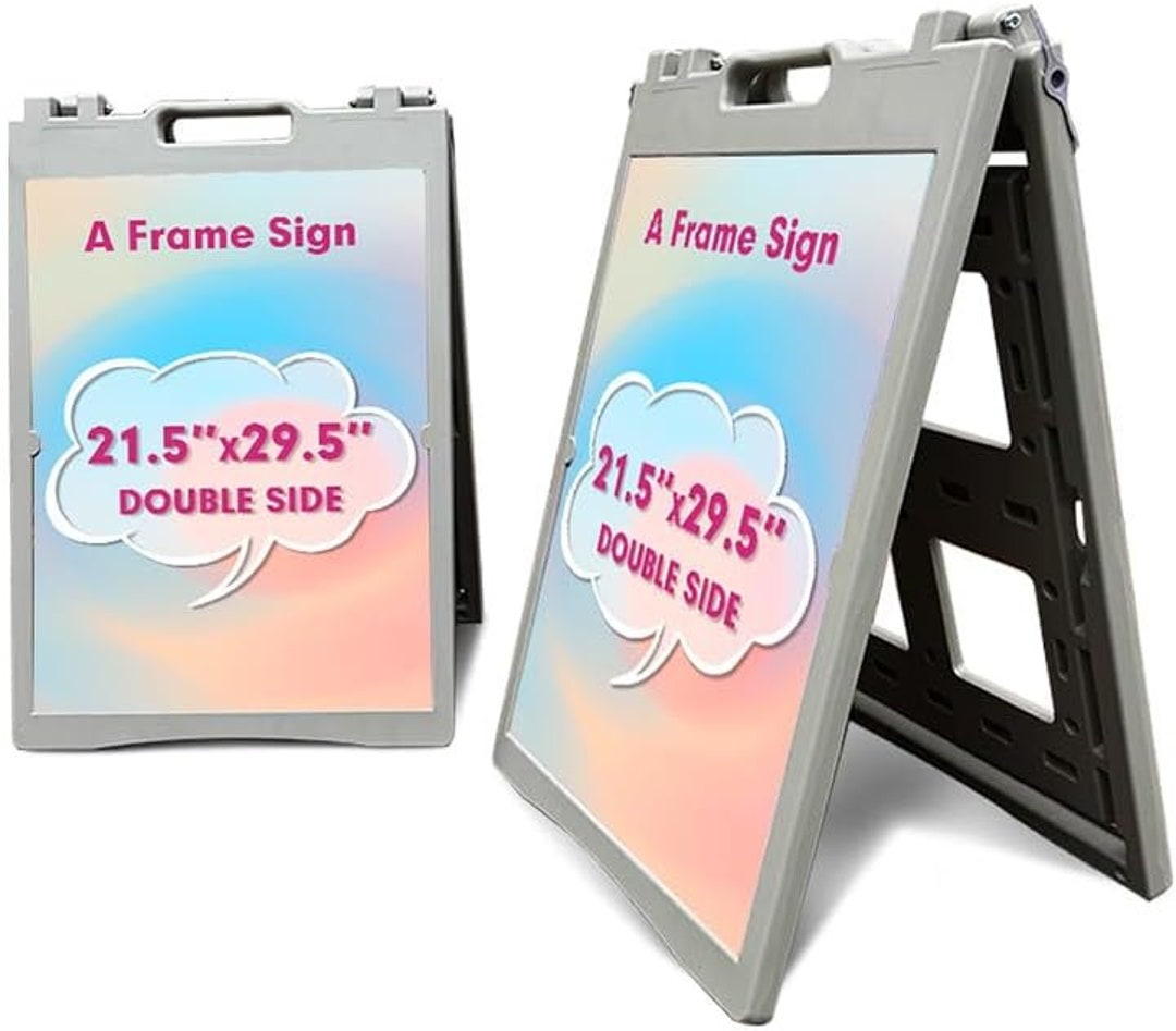 A Frame Sign Heavy Duty Plastic Sandwich Board Sign With Sand/water ...