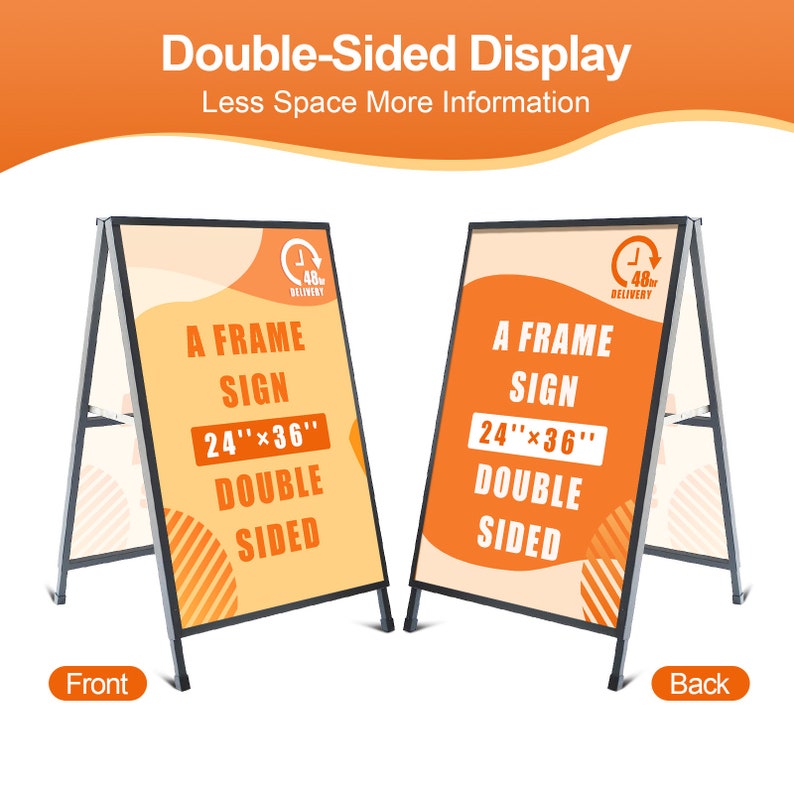 Heavy Duty A Frame Sign, Double-sided Sidewalk Sign (24x36in) - Etsy