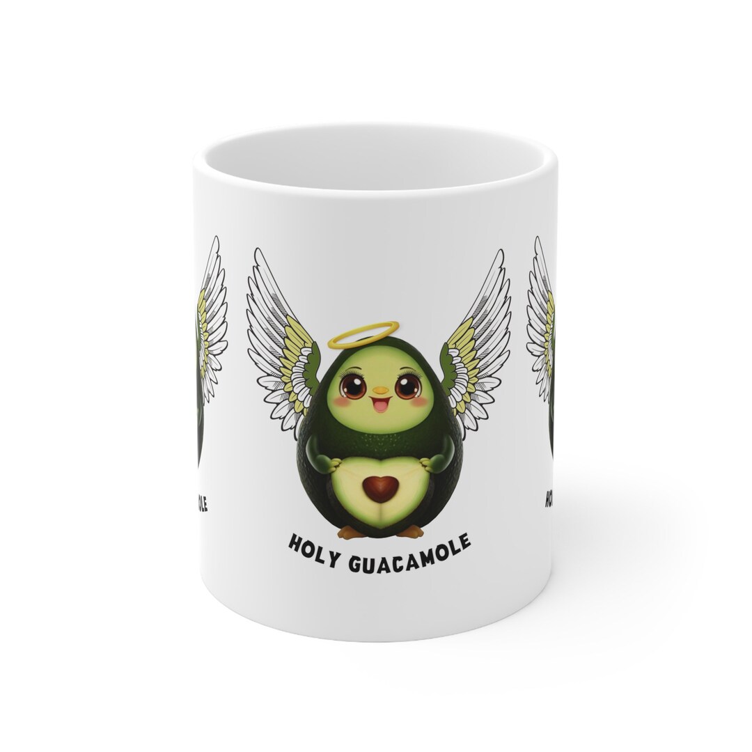 Holy Guacamole Avocado Mug: Funny Angel Mug Gift (11oz) - Etsy