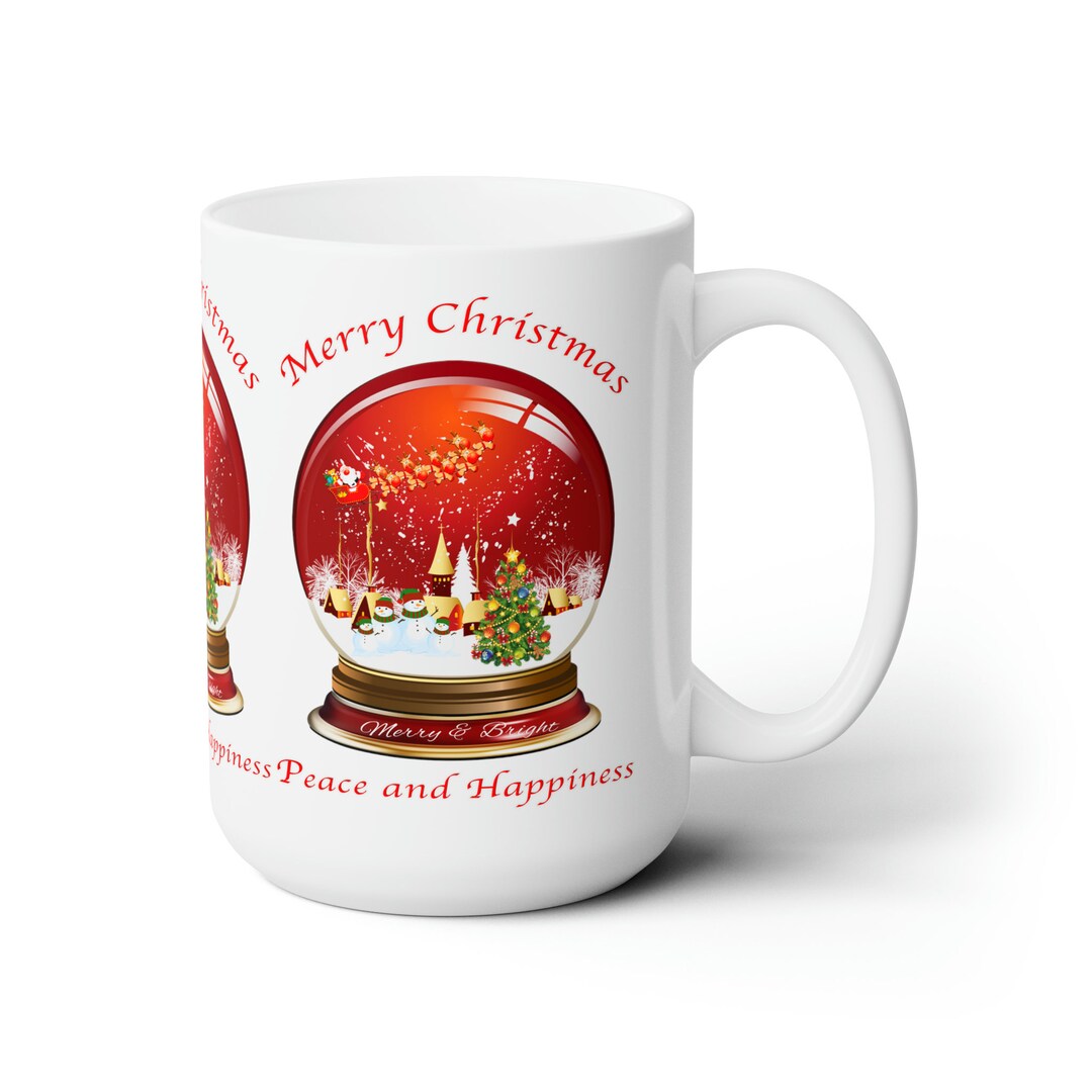 Snowglobe Mug, Christmas Gift Mug, Snowglobe Gift, Christsmas Snowglobe ...