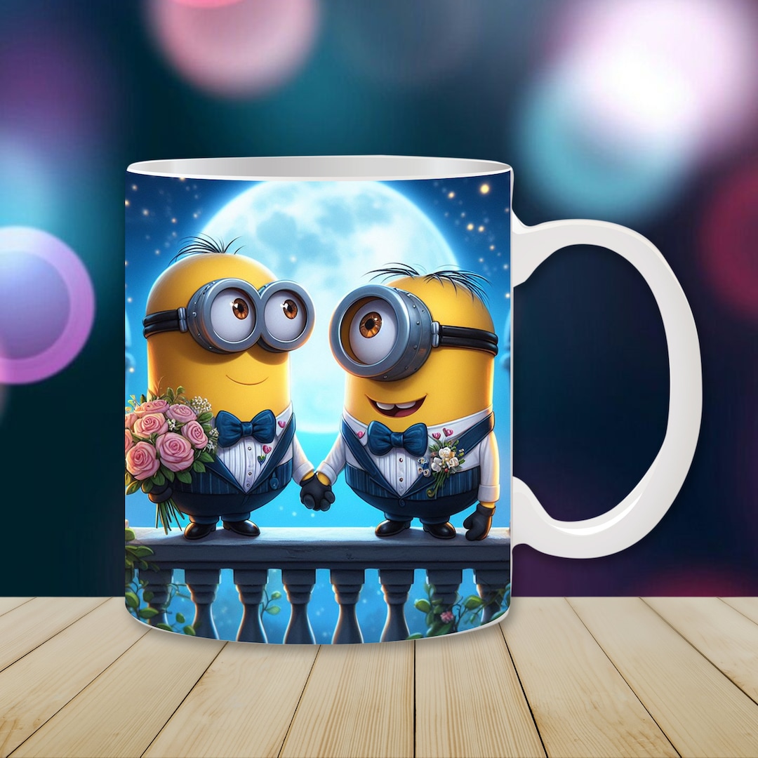 Minions Mug Wrap, 11oz & 15oz Mug Template, Minions Mug Sublimation ...