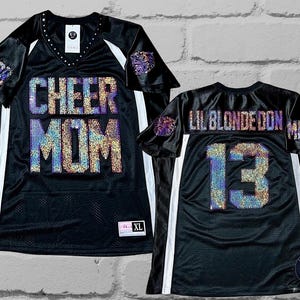 Custom Cheer Bling Women's Patchwork Jersey - Customize With Your Team ...
