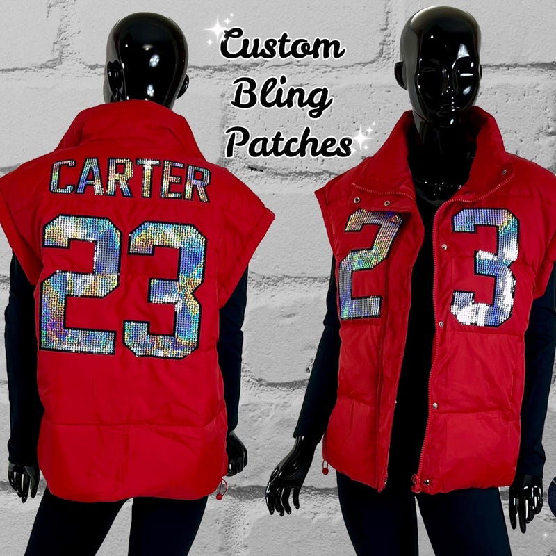 Womens Red Puffer Vests - Etsy