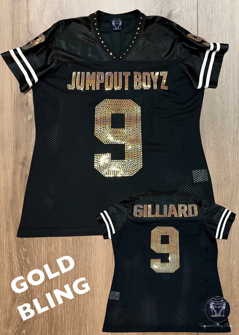 Custom Bling Womens Patchwork Jersey Customize With Your Team, Mascot ...