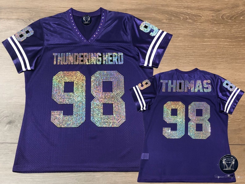 Custom Bling Womens Patchwork Jersey Customize With Your Team, Mascot ...