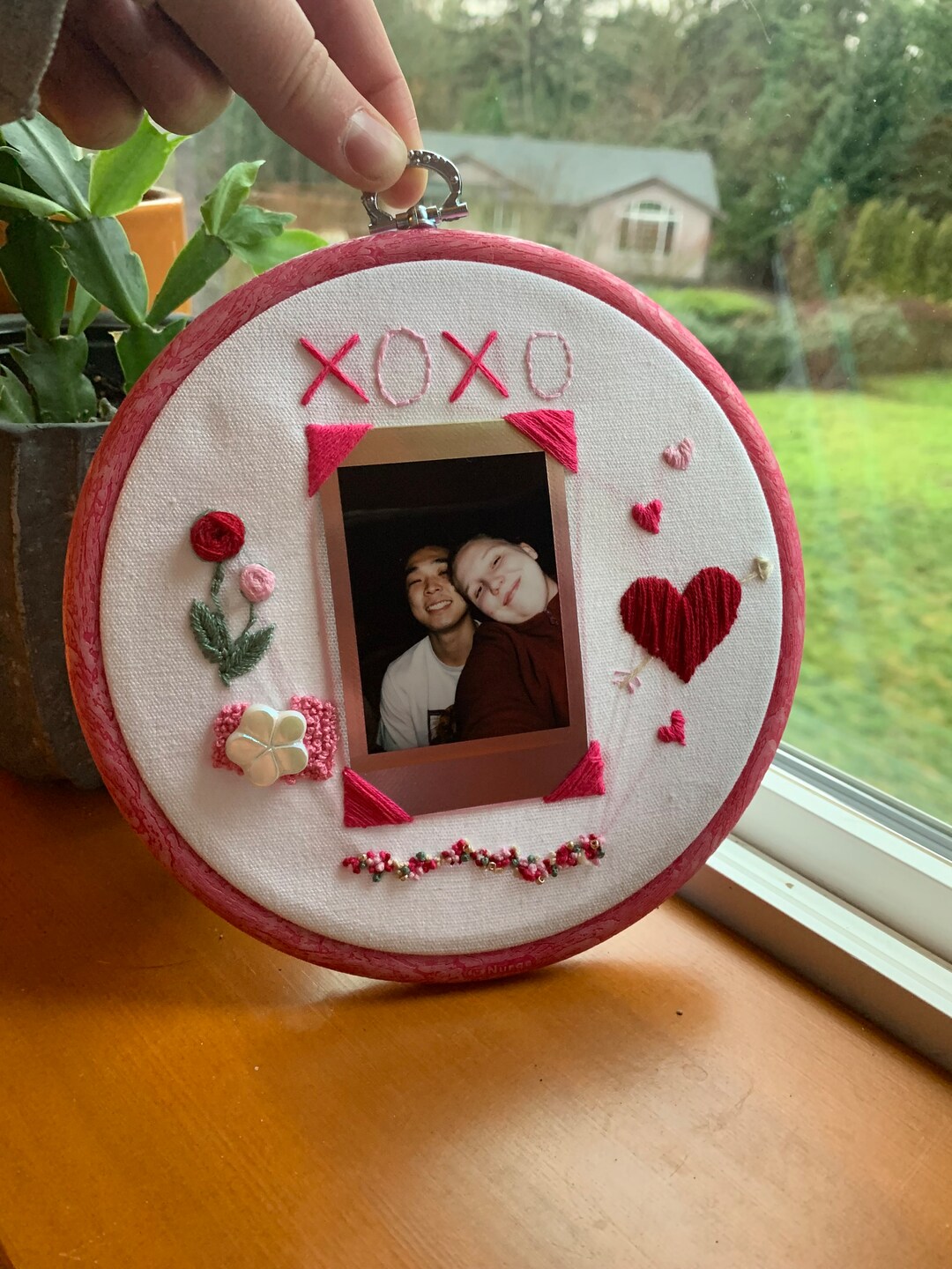 Valentine Embroidered Photo Frame - Etsy