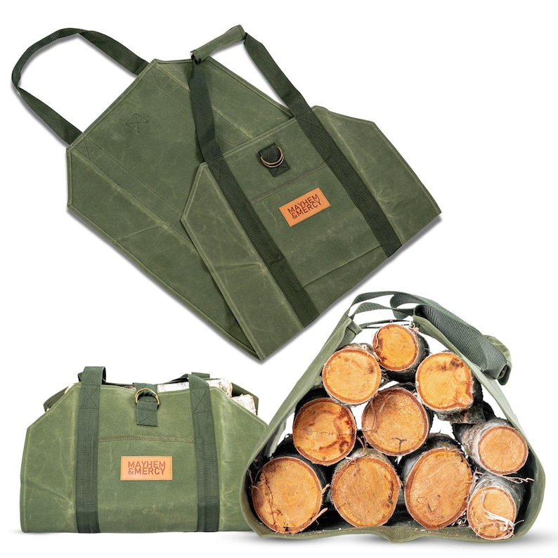 Firewood Sling, Firewood Carrier, Log Bag for Christmas, Firewood ...
