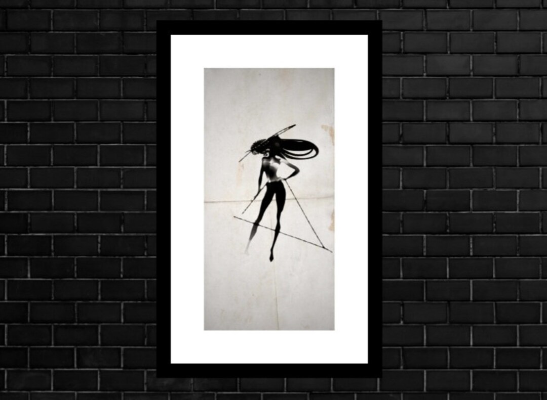 Two Toned, Large Hat Fashion Figure Picture With Black Frame. - Etsy